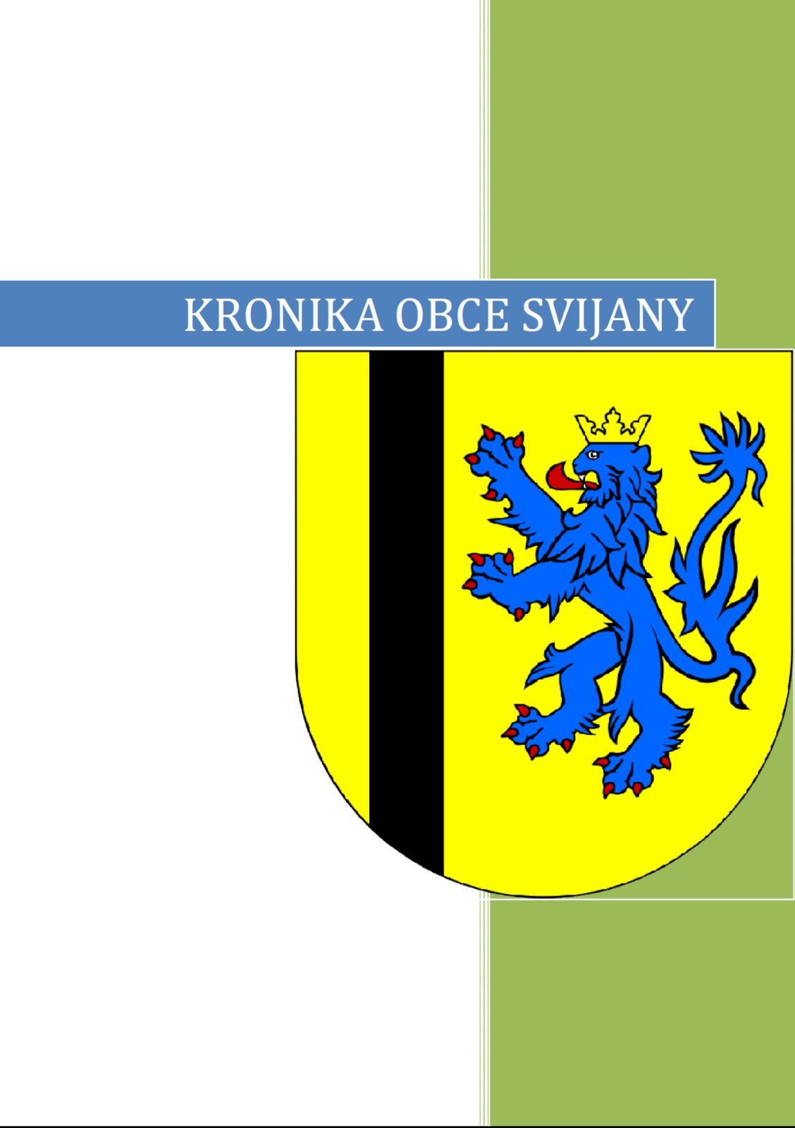 Kroniky obce Svijany – Obec Svijany